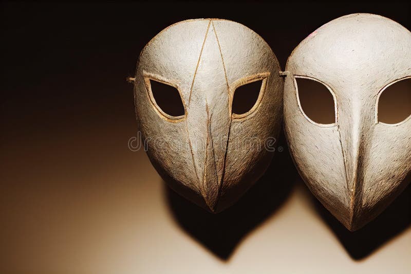 Carnival Masks for Men and Women with Different Personalities. Stock ...