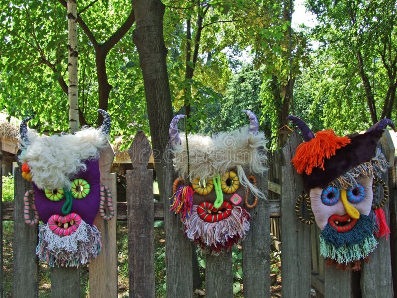 Traditional Romanian Carnival Masks Stock Photo - Image of culture ...
