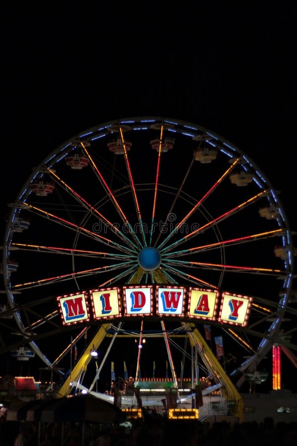 Carnival Midway stock photo. Image of tall, view, amusement - 17222706