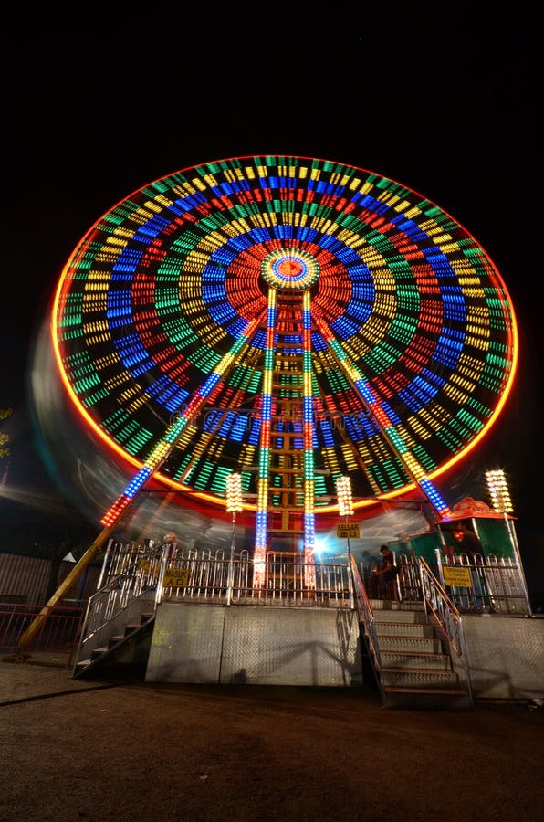 Carnival at Night stock image. Image of spin, gondolas - 771337