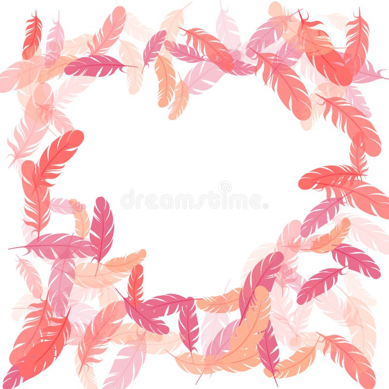 Falling Feather Elements Soft Vector Design. Stock Vector ...