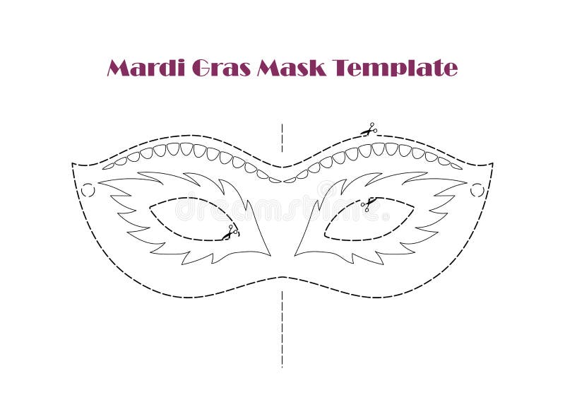 Carnival Mask Template