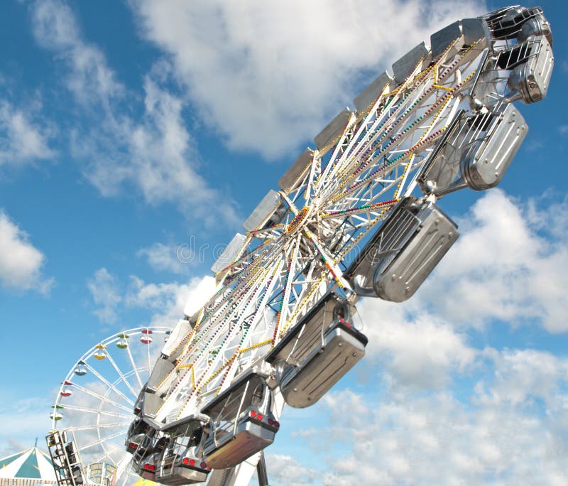 Carnival ride stock image. Image of swings, wheels, parks - 20926867
