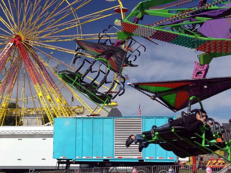 Carnival Ride One stock image. Image of spinning, ferris - 1713207