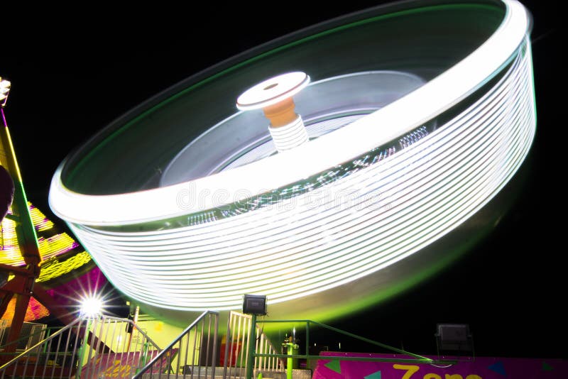 Lights at Carnival at Night Stock Image - Image of colourful, colored ...