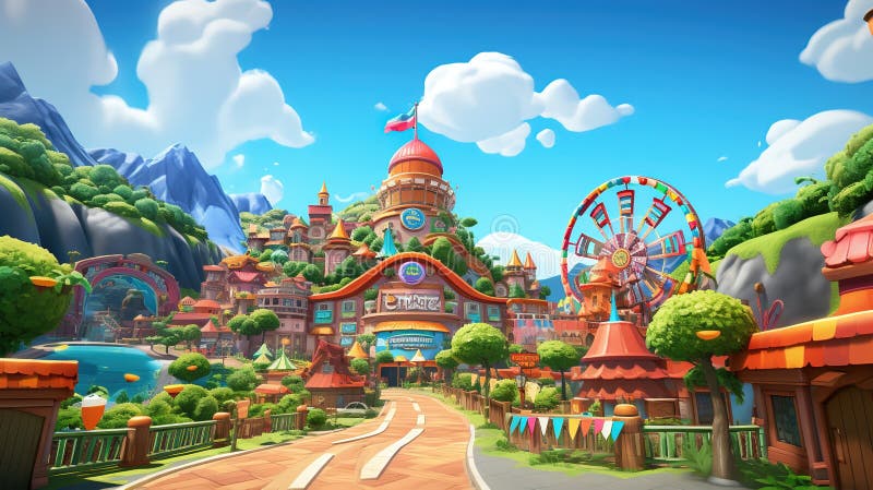 A Carnival Scene with a Specific Theme, Such As the History of Carnival ...