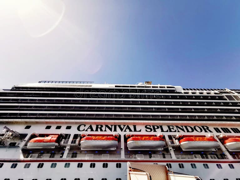 Carnival Splendor Cruise Ship Editorial Stock Photo - Image of carnival ...