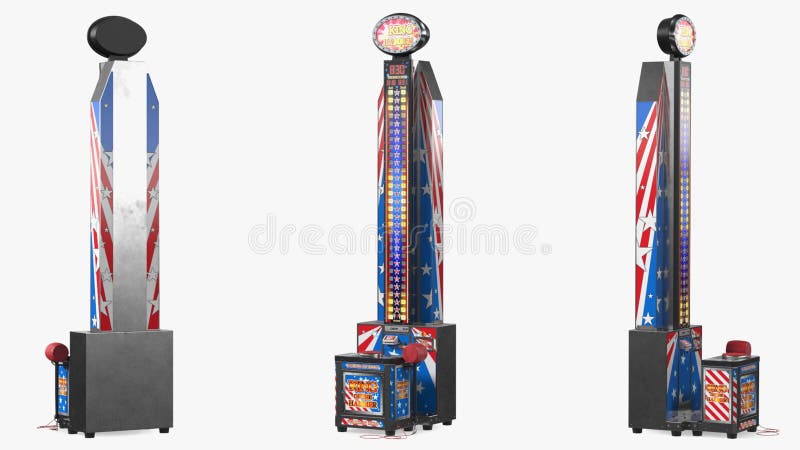 Carnival Strength Hammer Arcade Game Replica Model Stock Photo - Image ...