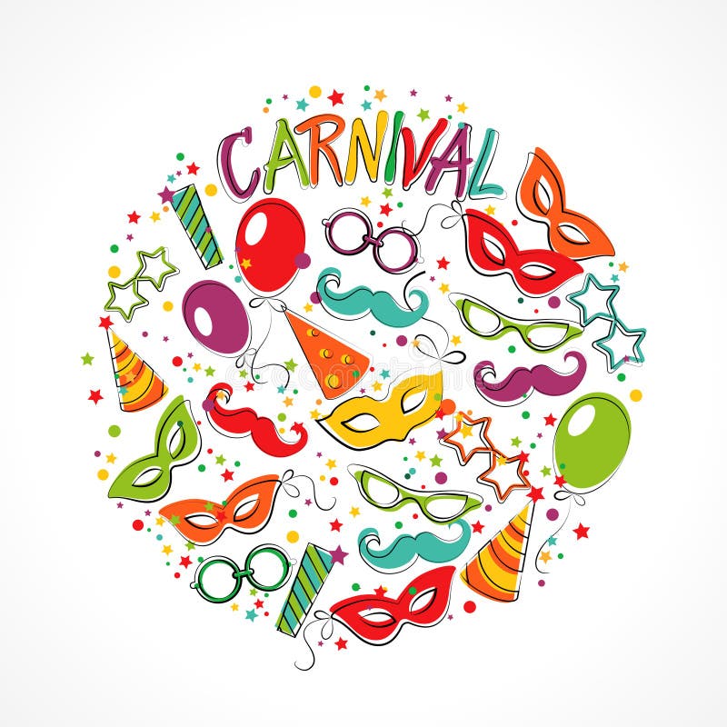 Carnival template stock vector. Illustration of carnival - 51062784