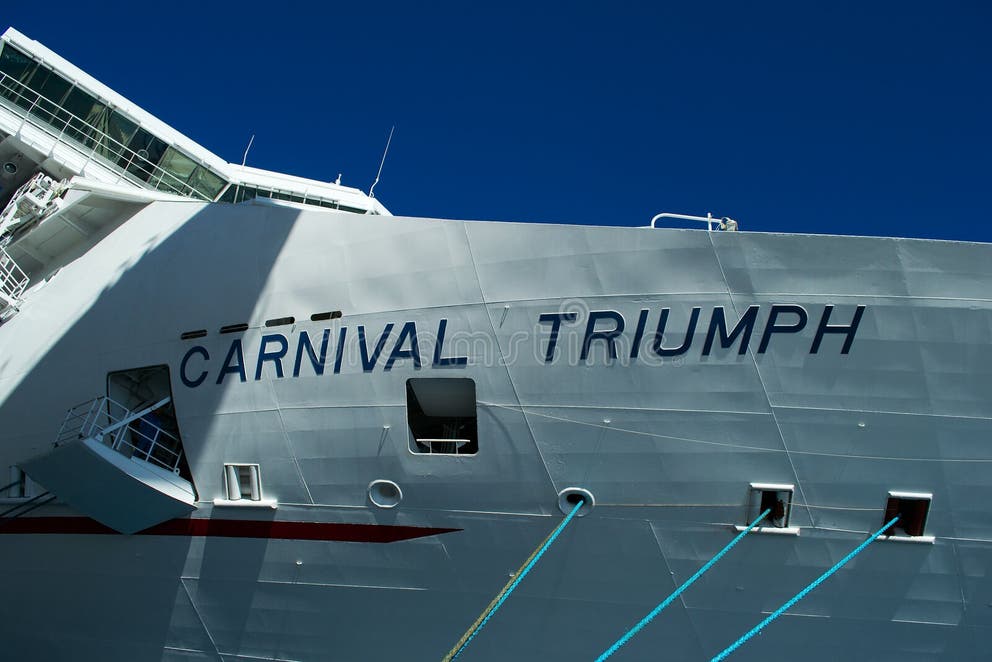 Carnival Triumph Name Sign from Front Bow Editorial Image - Image of ...