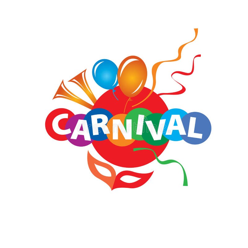 Carnival vector logo stock vector. Illustration of confetti - 126263947