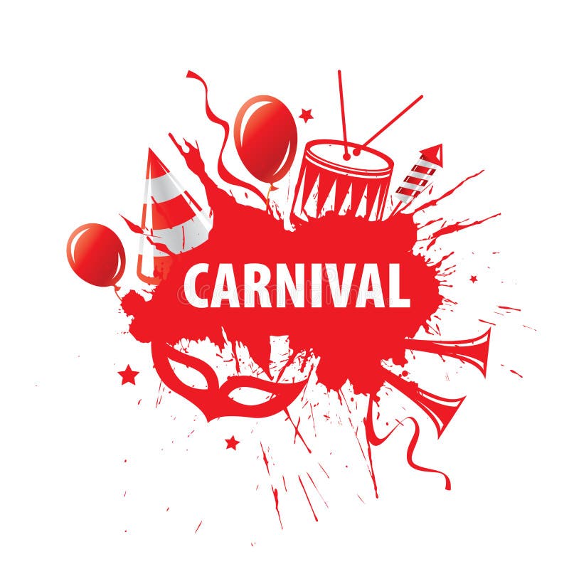 Carnival vector logo stock vector. Illustration of event - 126264018
