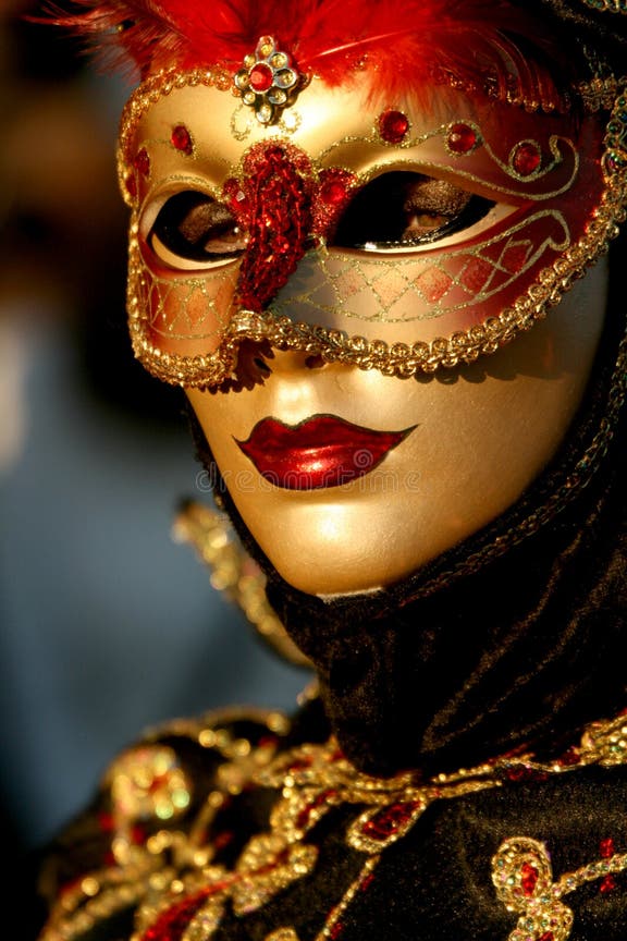 Carnevale Masquerade Close Up Stock Photo - Image of opulent, italy ...