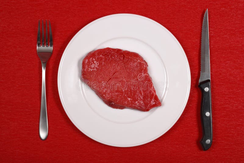 Carnivore stock photo. Image of eater, knife, meal, plate - 3721402