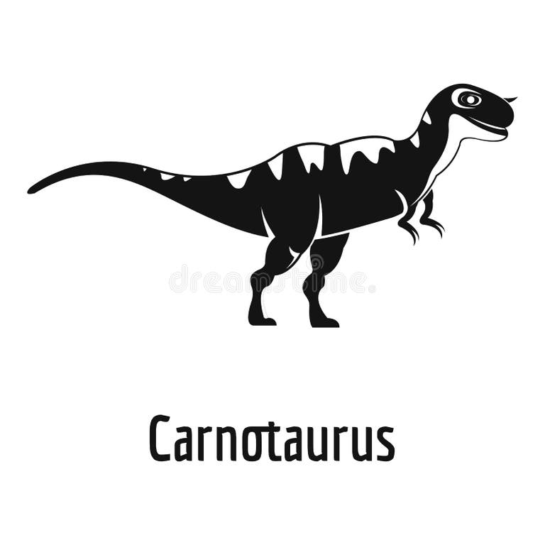 Carnotaurus Icon, Simple Style. Stock Vector - Illustration of ...
