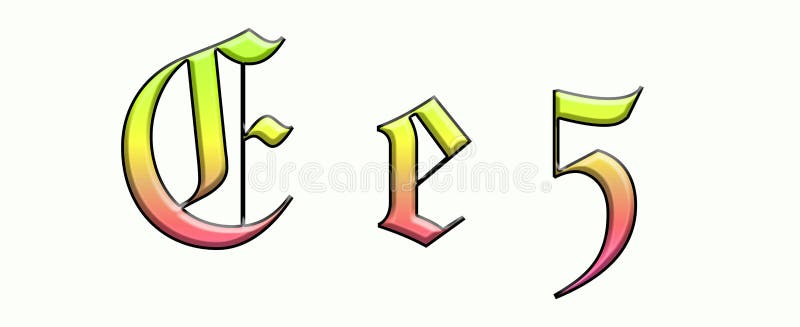 Carol Gothic Font Fonts Gradient Sans Serif Alphabet Letters ...