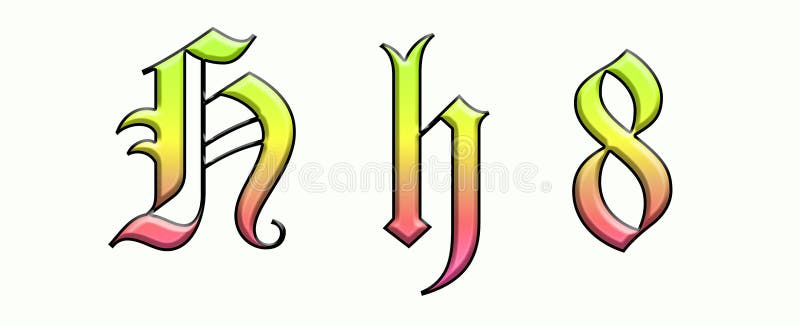 Carol Gothic Font Fonts Gradient Sans Serif Alphabet Letters ...