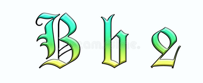 Carol Gothic Font Fonts Gradient Sans Serif Alphabet Letters ...