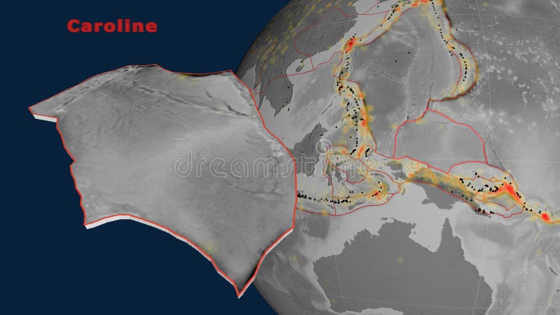 Caroline Plate Described and Presented - Grayscale Stock Illustration ...