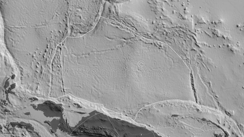 Caroline Tectonic Plate. Wiki Map Stock Illustration - Illustration of ...