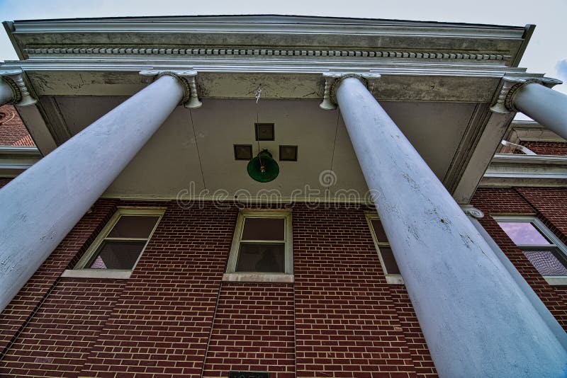 Caroll County Courthouse Column Supported Cornice at the Entrance Stock ...