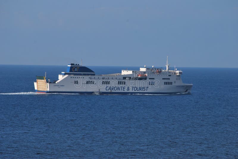 Caronte and Tourist ferry editorial image. Image of industry - 35142705