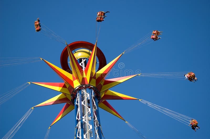 People on Fun Fair Swing Ride Editorial Stock Photo - Image of ...