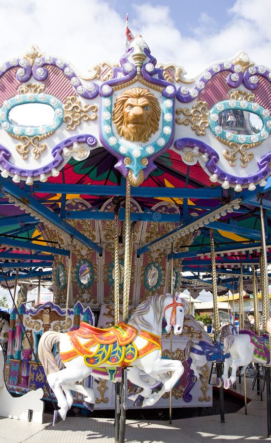 Carousel stock photo. Image of pole, lights, carnival - 6230360