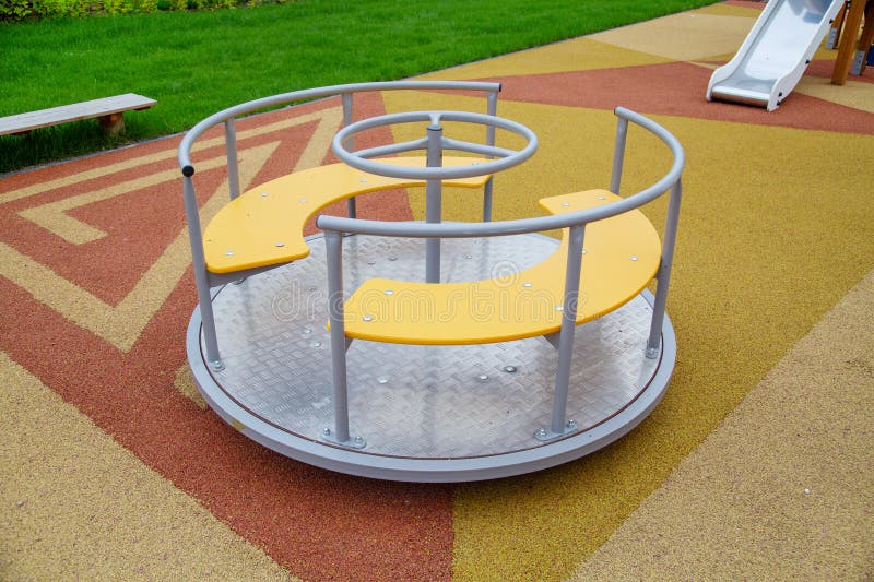 Kindergarten Playgrounds, Courtyard of Modern Residential Complex ...