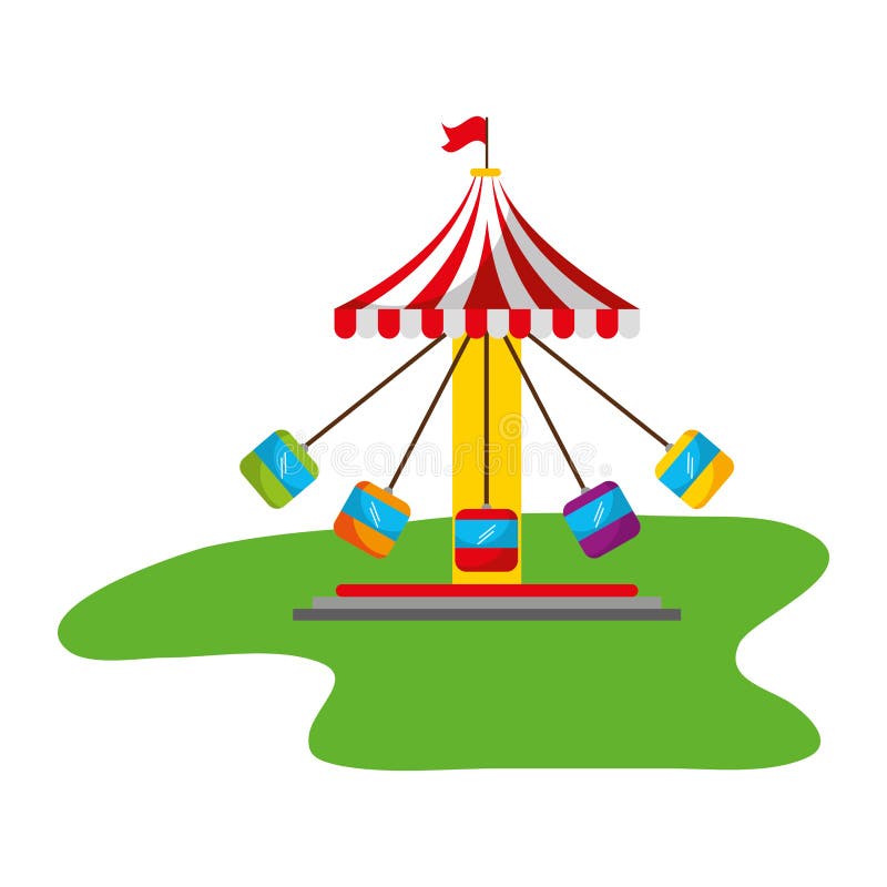 Fun Fair Chair Swing Stock Illustrations – 116 Fun Fair Chair Swing ...