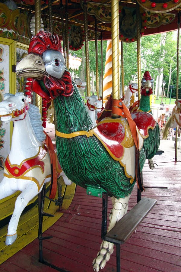 Carousel Chicken stock image. Image of park, rooster - 15642401