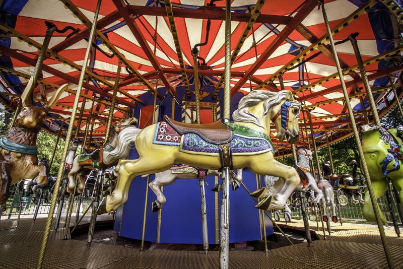 Carousel stock image. Image of amusement, merry, theme - 51488083