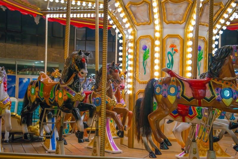 Colors carousel for kids stock image. Image of detail - 120582201