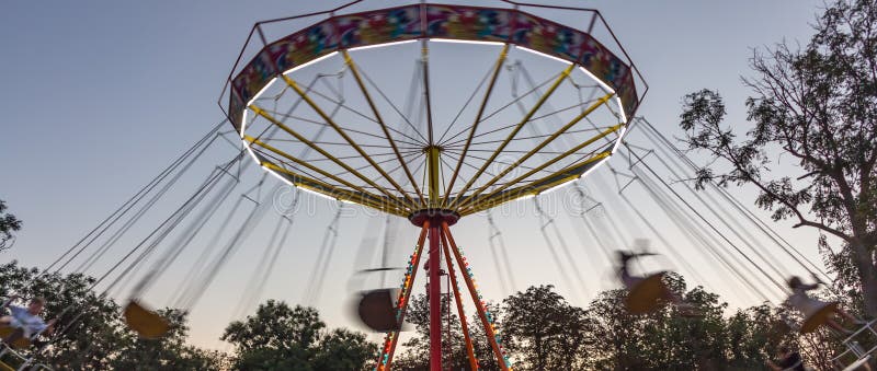Carousel stock image. Image of outdoor, park, merrygoround - 249977019