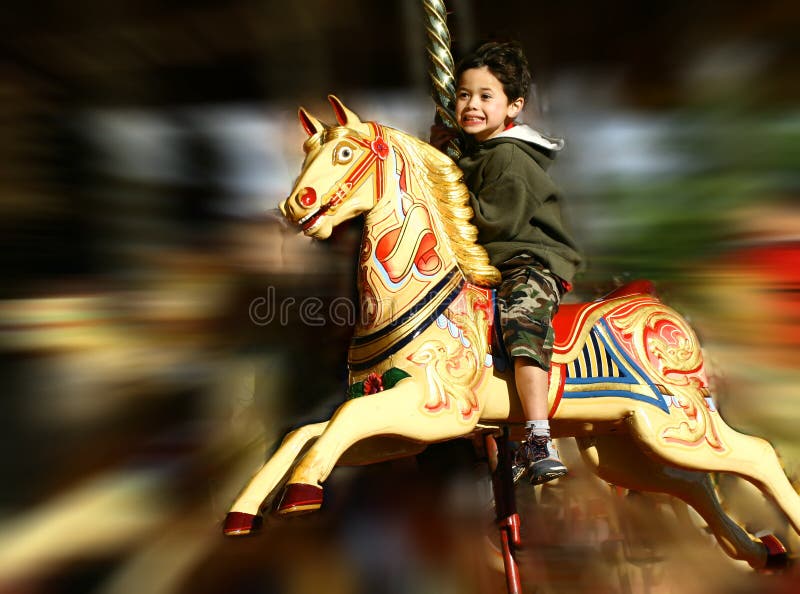Carousel fun fair stock photo. Image of life, fast, innocence - 2398736