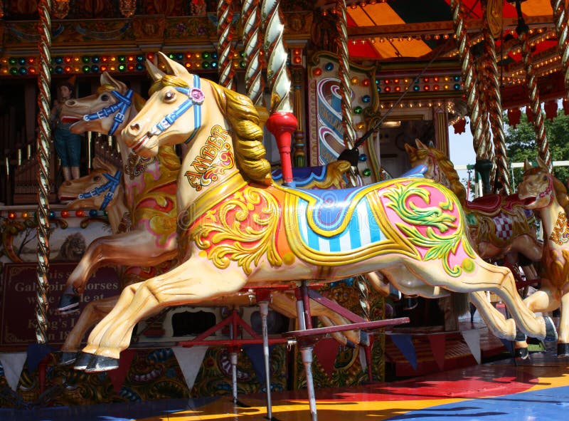 Carousel Horse. stock photo. Image of amusement, horse - 10041962