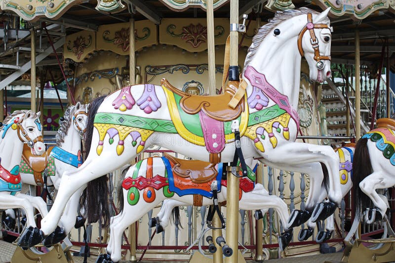 Carousel horse stock image. Image of funfair, carousel - 22287823