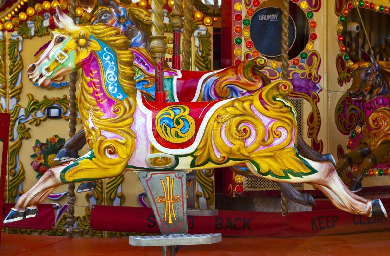 Carousel Horse stock photo. Image of kids, horse, merrygoround - 26450516