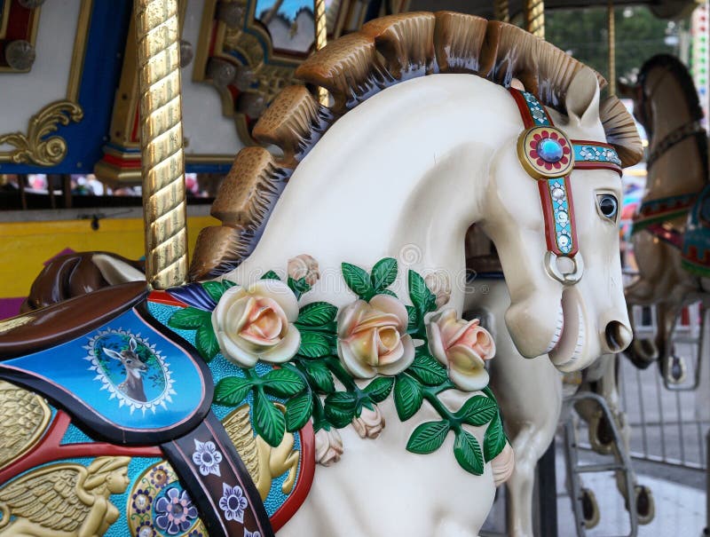 Carousel Horse stock image. Image of pole, ride, colors - 6304005