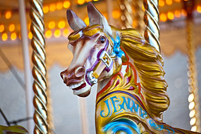 Carousel horse stock photo. Image of amusement, horse - 7618918