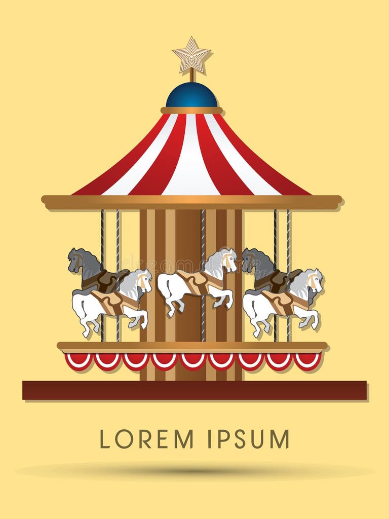 Carousel Cartoon Horse Stock Illustrations – 2,036 Carousel Cartoon ...