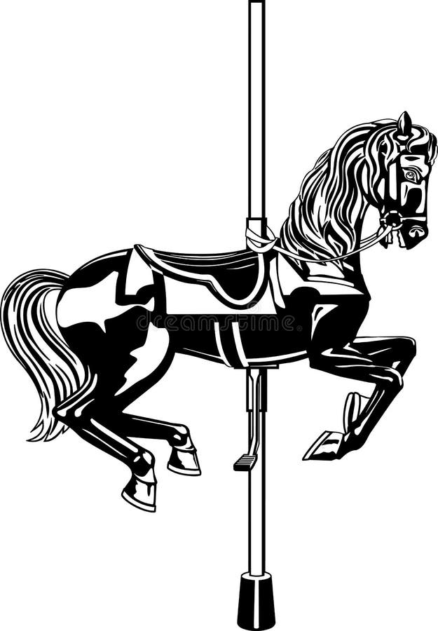 Carousel Horse Stock Illustrations – 2,498 Carousel Horse Stock ...