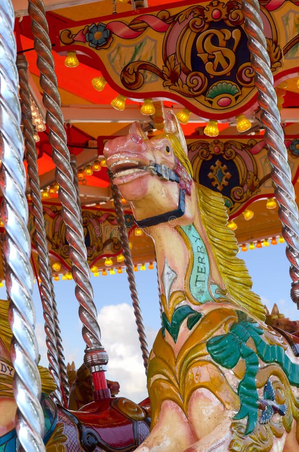 Carousel Horse stock image. Image of horse, amusement - 40949437
