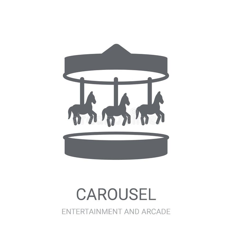 Carousel Icon. Trendy Carousel Logo Concept on White Background Stock ...
