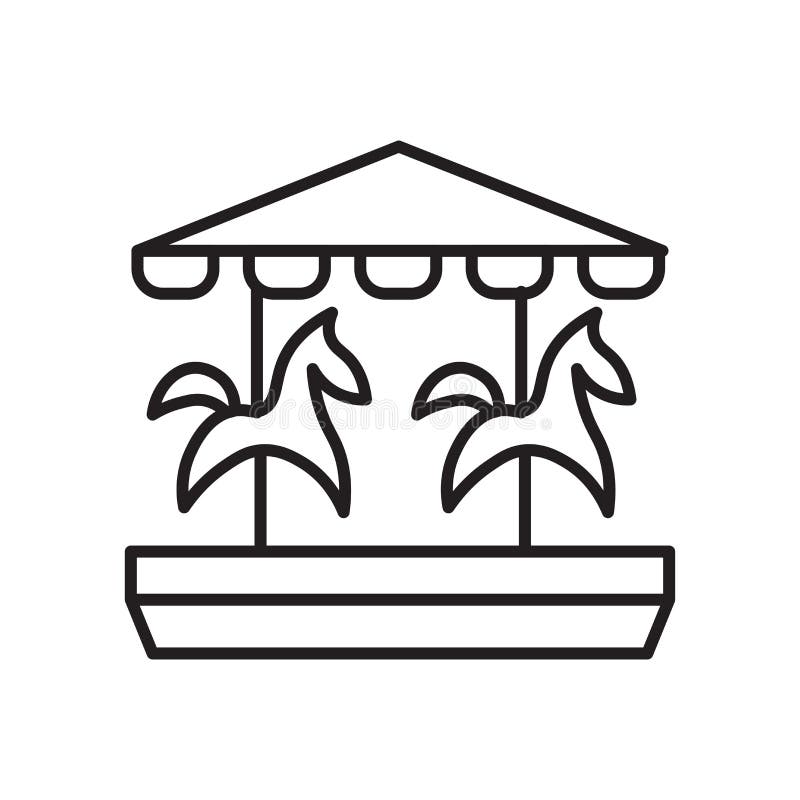 Carousel Icon Vector Sign and Symbol Isolated on White Background ...