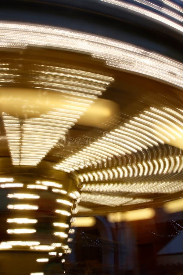 Carousel Lights Blurry Celebration Night Ride Stock Image - Image of ...