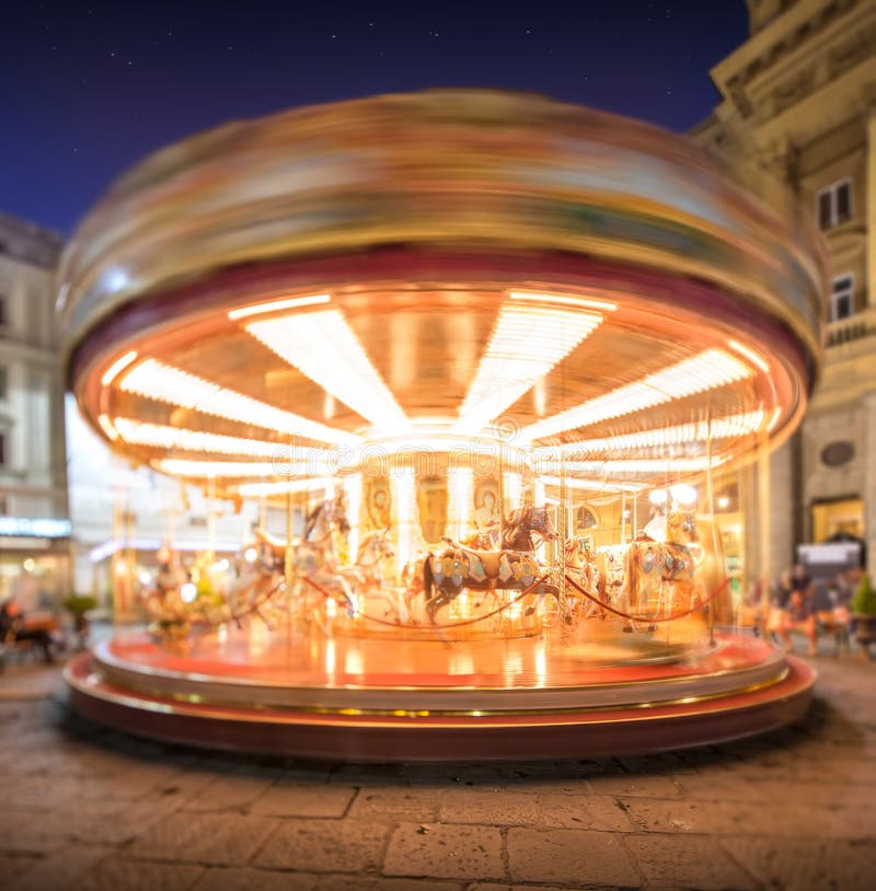 Carousel on Piazza Della Repubblica in Florence Stock Image - Image of ...