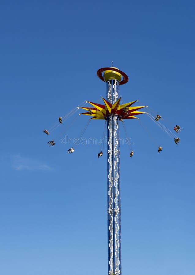 Carousel in the sky stock photo. Image of high, background - 94198752