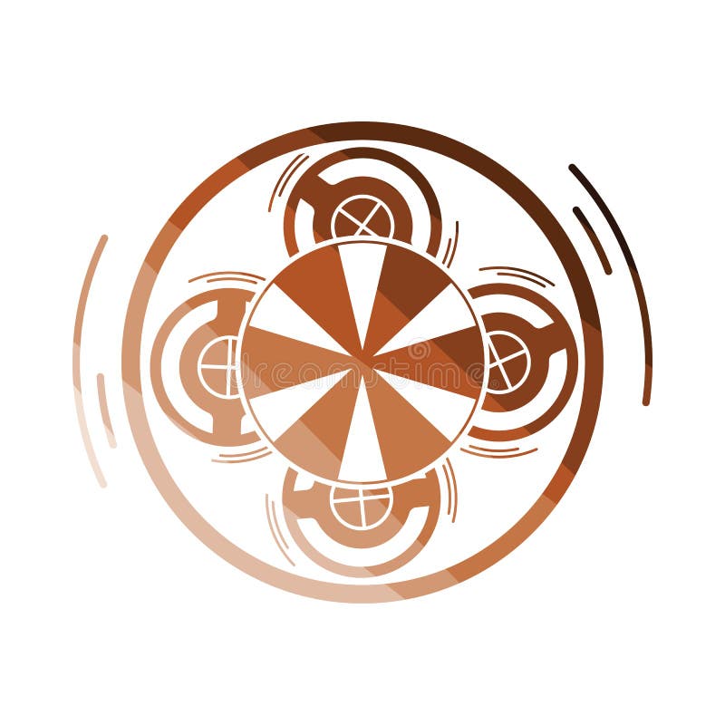 Carousel top view icon stock vector. Illustration of icon - 146172064