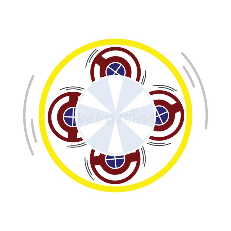 Carousel Top View Icon stock vector. Illustration of gift - 195685921